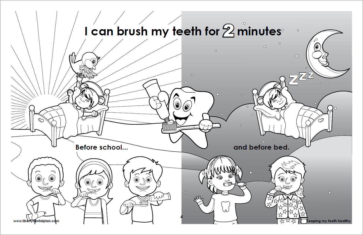 Keeping My Teeth Healthy Coloring Book