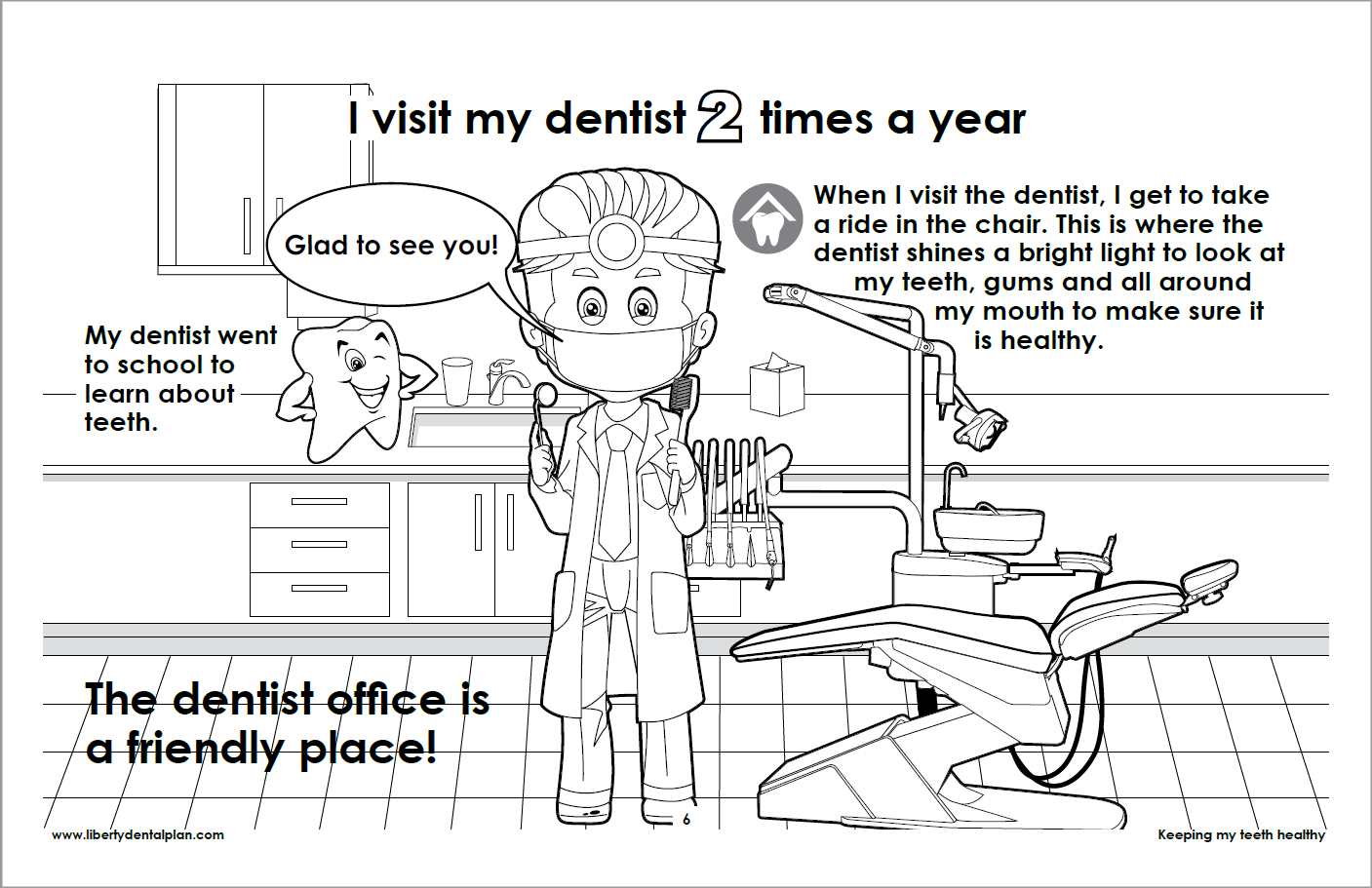 Keeping My Teeth Healthy Coloring Book